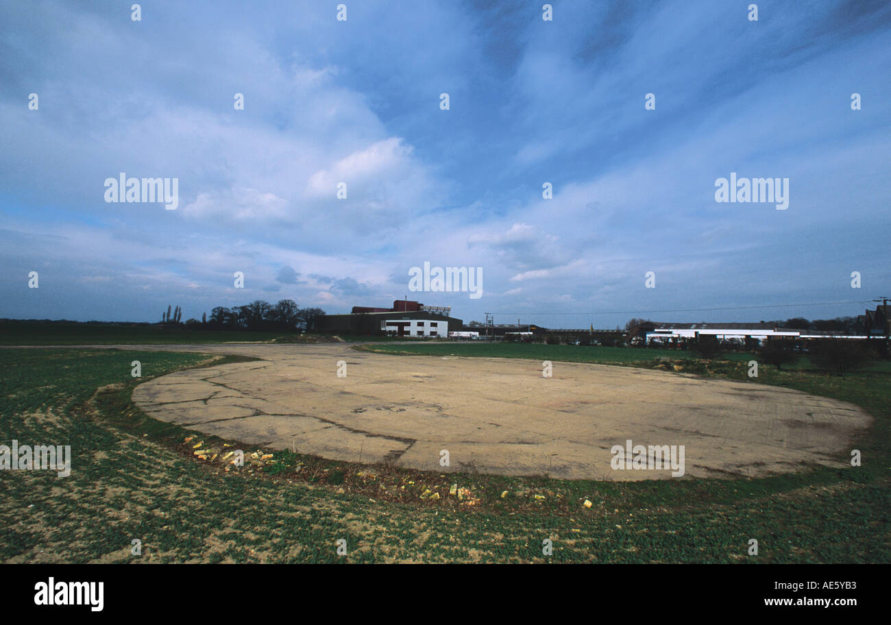 Remains of World War II airfield on the edge of Rougham Industrial ...