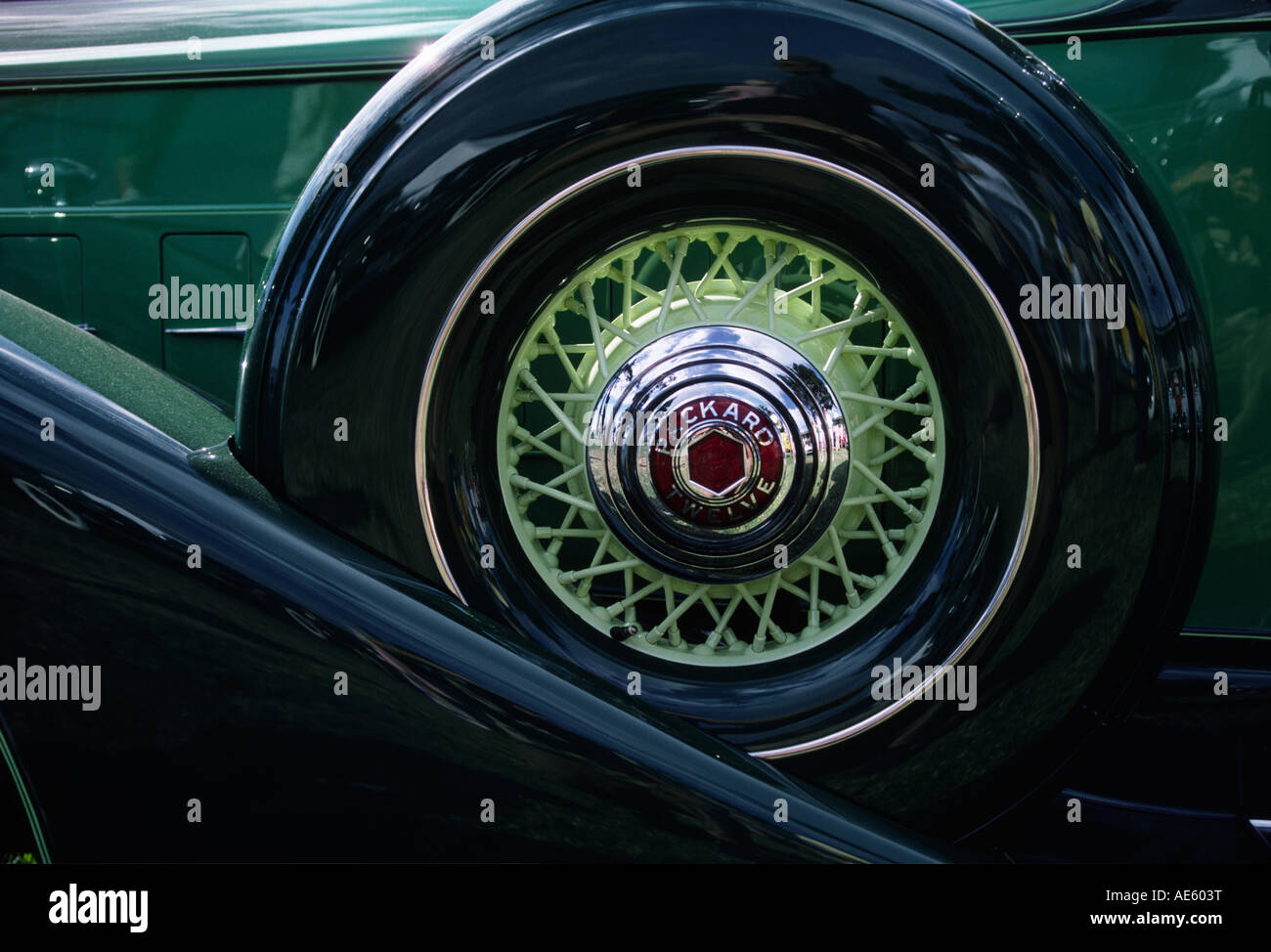 CLASSIC PACKARD SPARE TIRE at the CONCOURSE D ELEGANCE PEBBLE BEACH ...