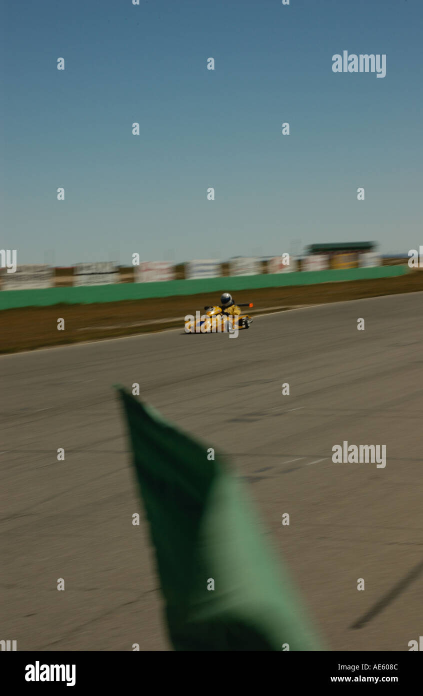 Boy go kart go karting racing hi-res stock photography and images - Alamy