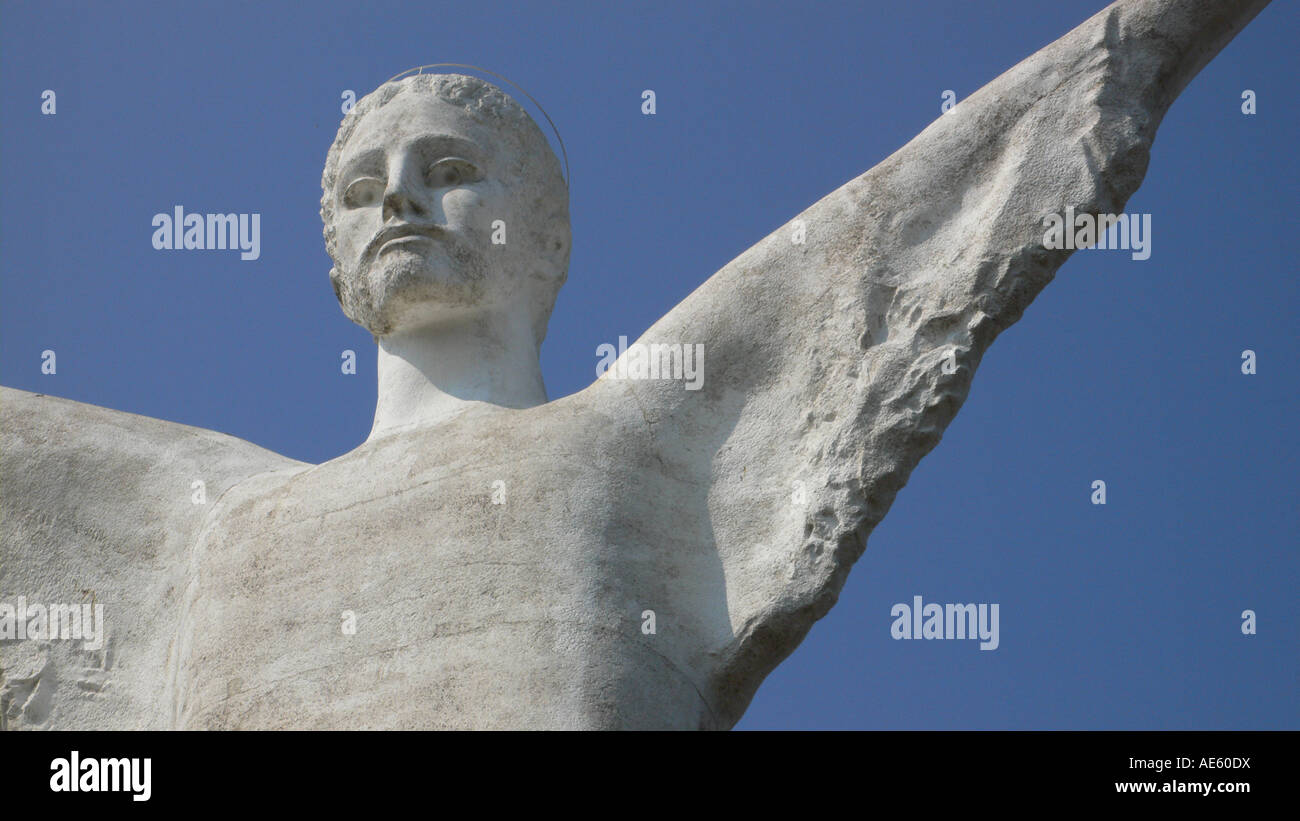 Maratea's statue of the Redentore Christ the Redeemer Stock Photo - Alamy