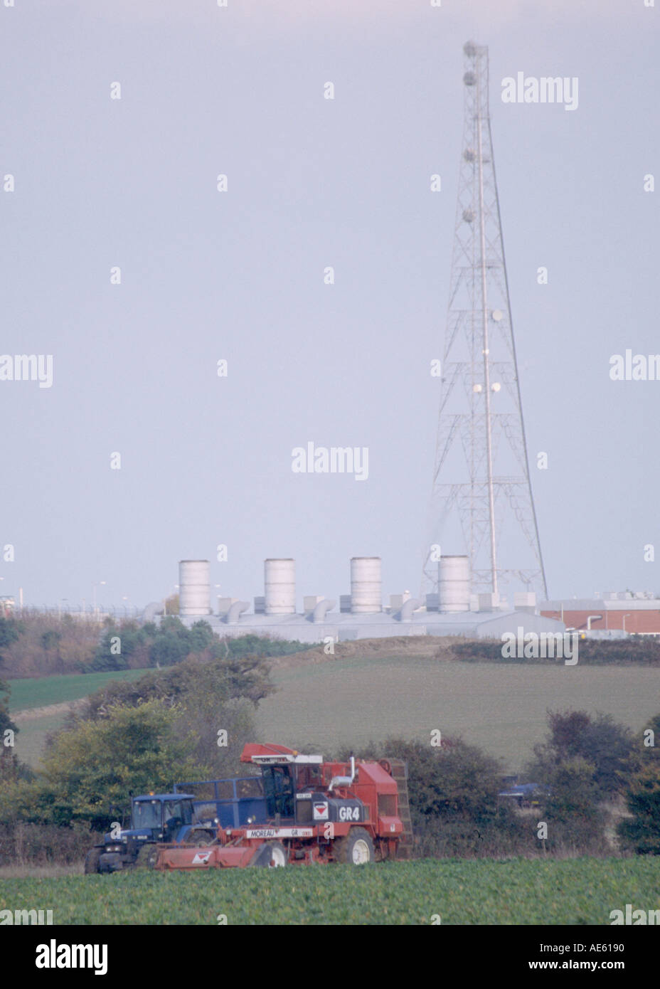 MAST AT BACTON GAS TERMINAL NORFOLK EAST ANGLIA ENGLAND UK Stock Photo ...