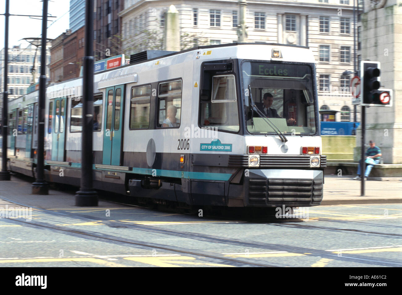 St peter square metrolink tram hi-res stock photography and images - Alamy