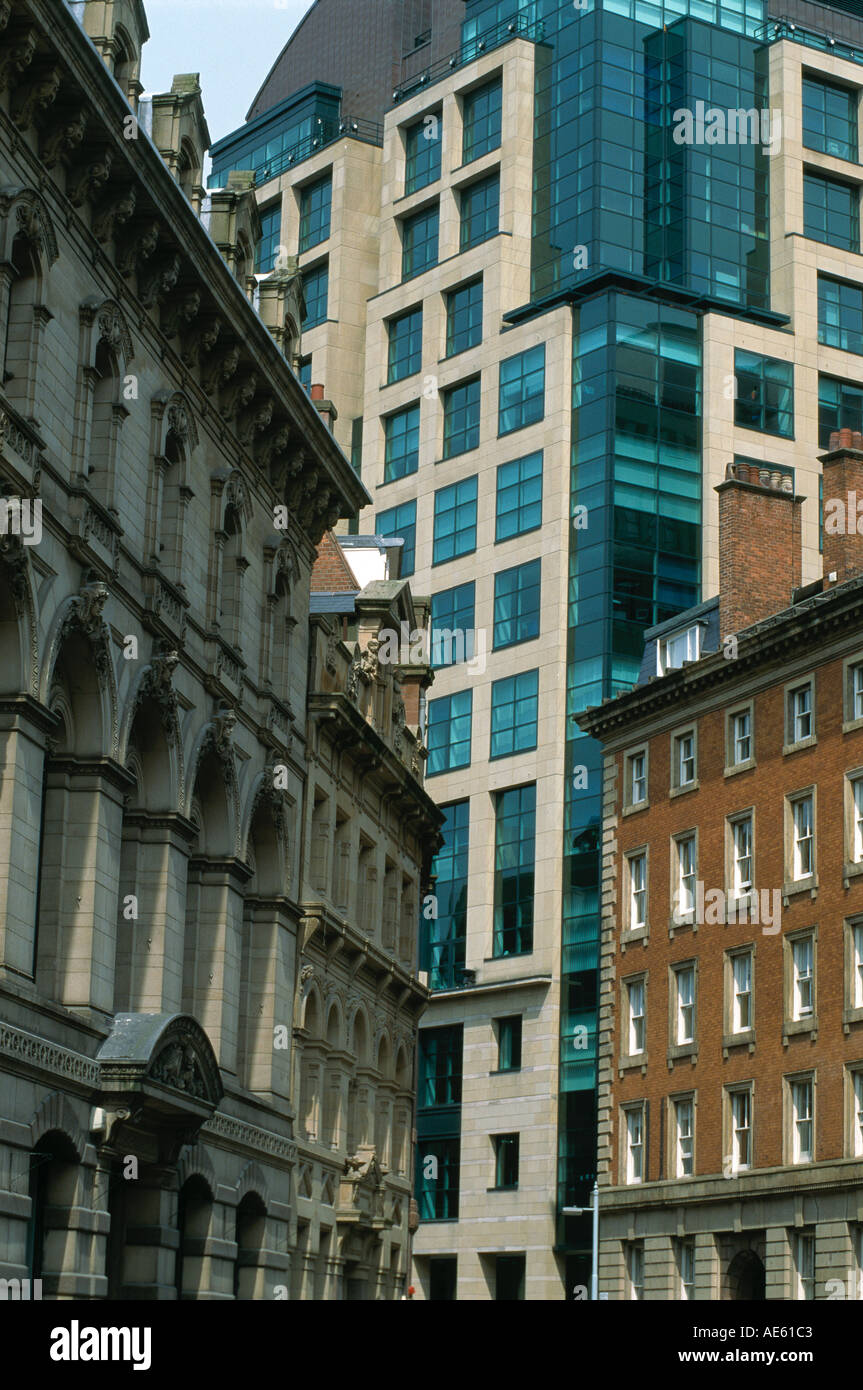 Office buildings Booth Street with The Observatory in background Stock ...