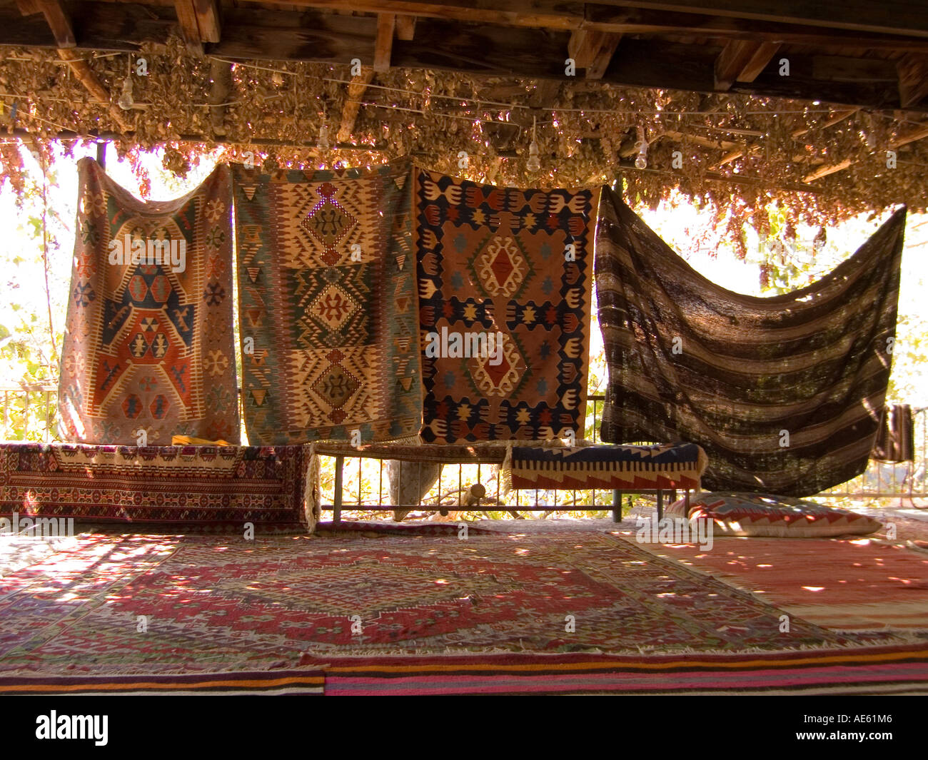 Turkish carpet and kilim factory display Bodrum area Stock Photo - Alamy