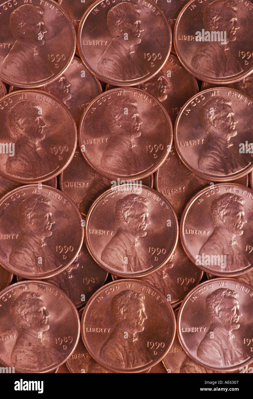 American pennies hi-res stock photography and images - Alamy