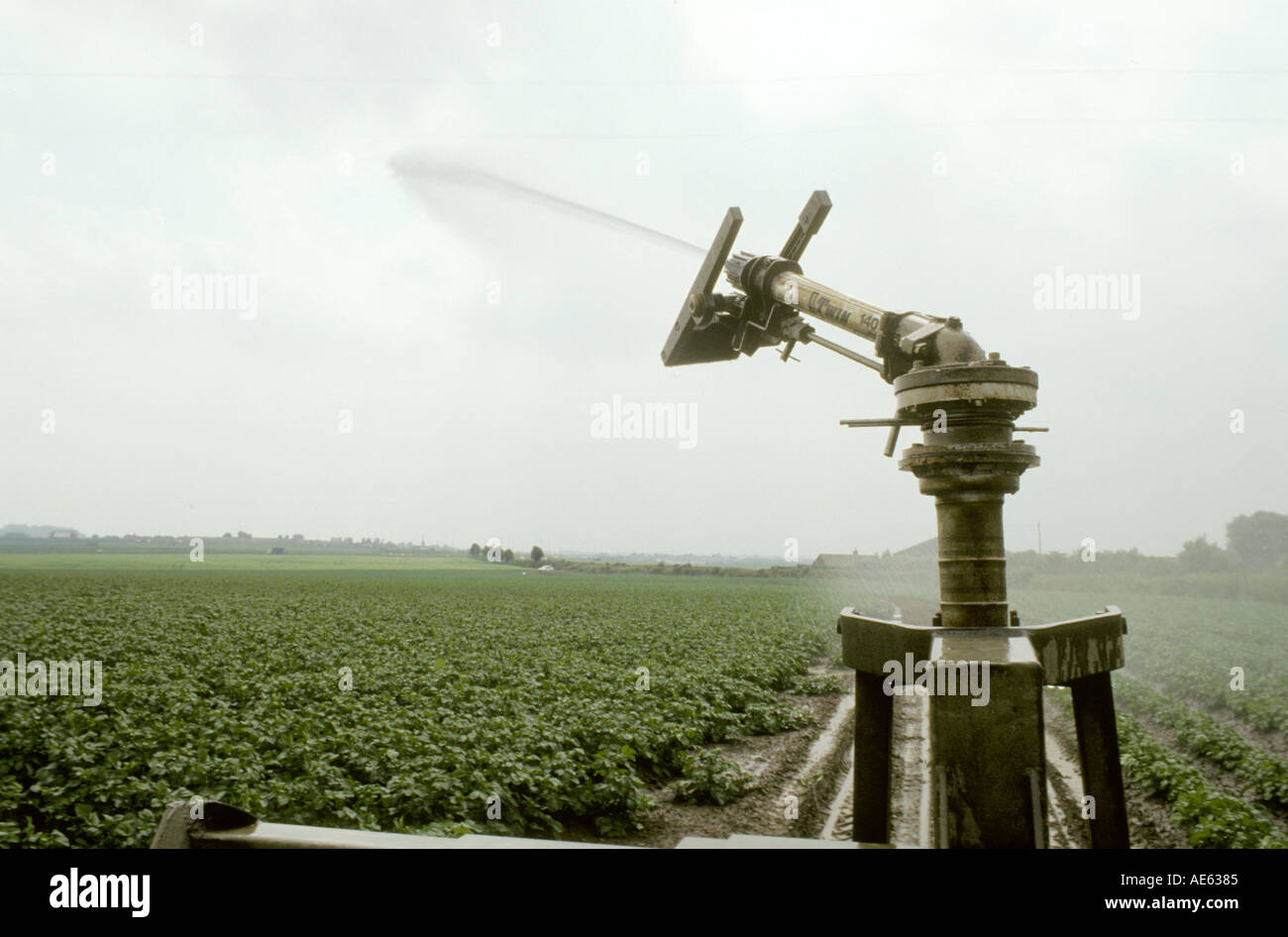 irrigation farming crop field water watering grow growing spray ...