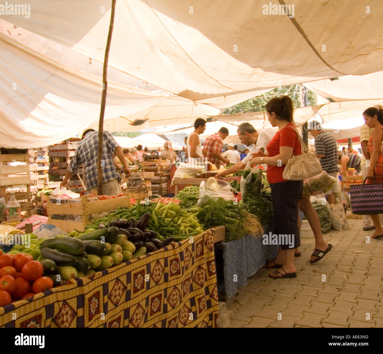 Turkish pazar market Bodrum Peninsula Turkey Mugla Turkish holidays ...