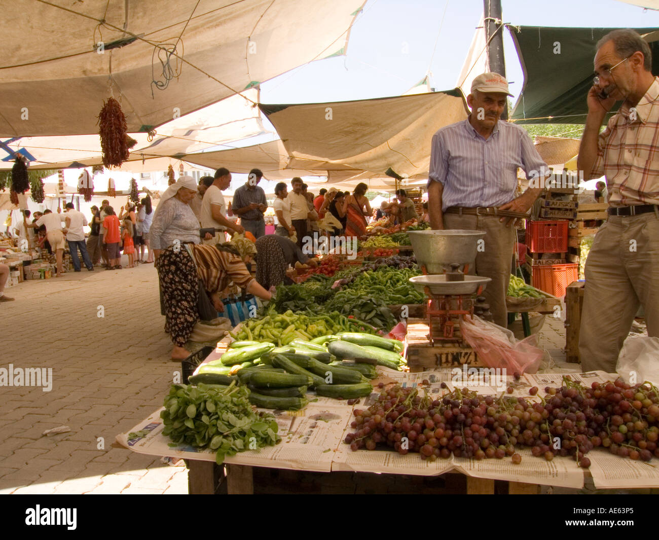 Turkish Pazar market Bodrum Peninsula Turkey Mugla Turkish holidays ...