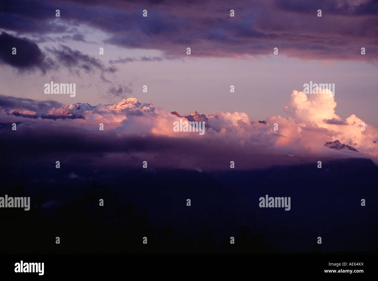 HIMALAYAN PEAKS east of KHONGMA below the Shipton Pass on route to the ...