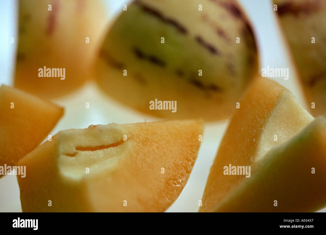 Melon Pear (Solanum muricatum ) Pepino Stock Photo - Alamy