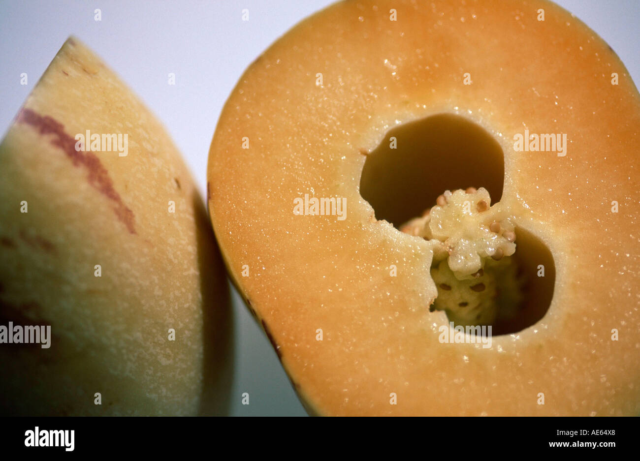 Melon Pear (Solanum muricatum ) Pepino Stock Photo - Alamy