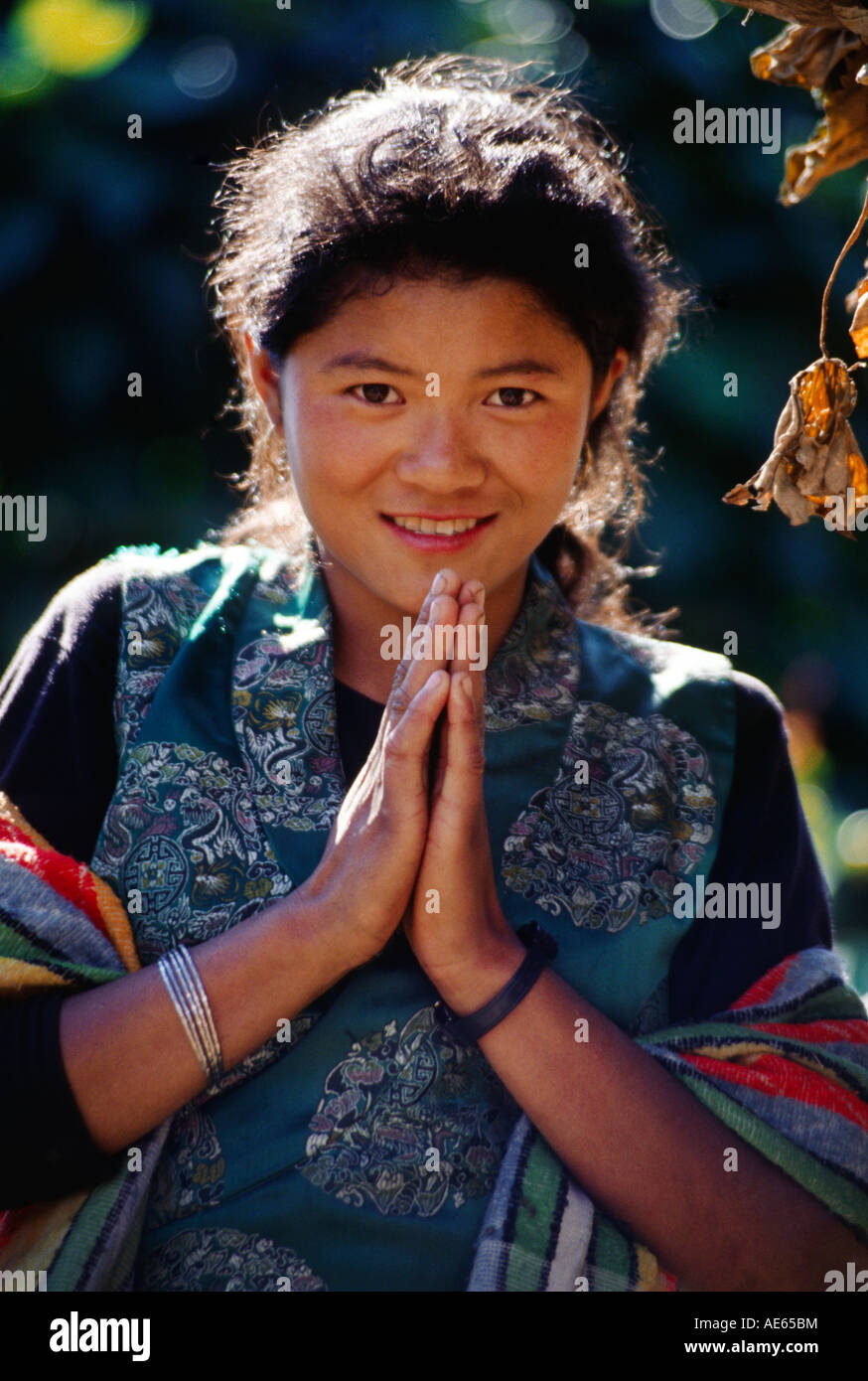 Nepal namaste hi-res stock photography and images - Alamy