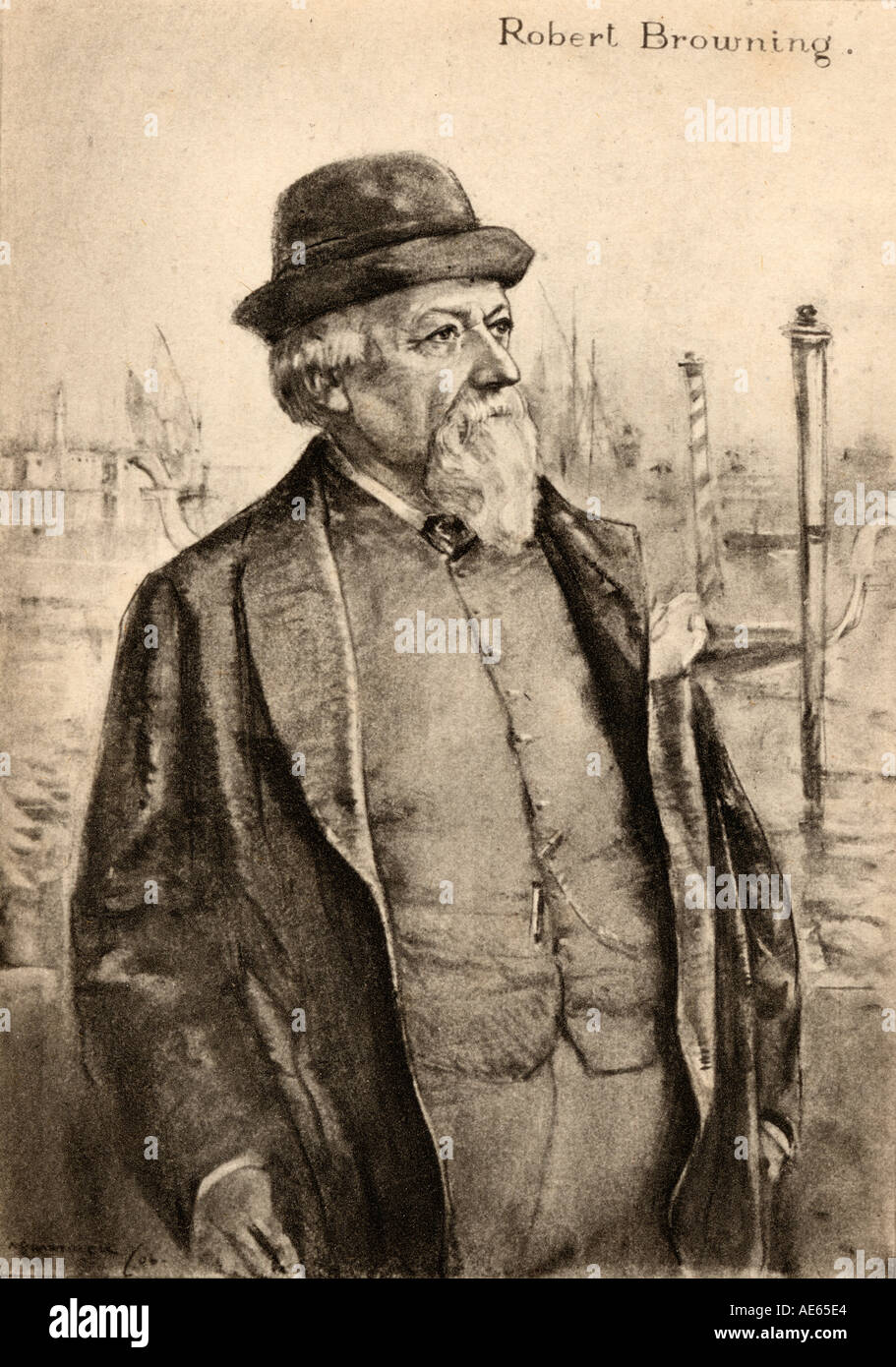 Robert Browning, 1812 - 1889. English poet and playwright Stock Photo ...