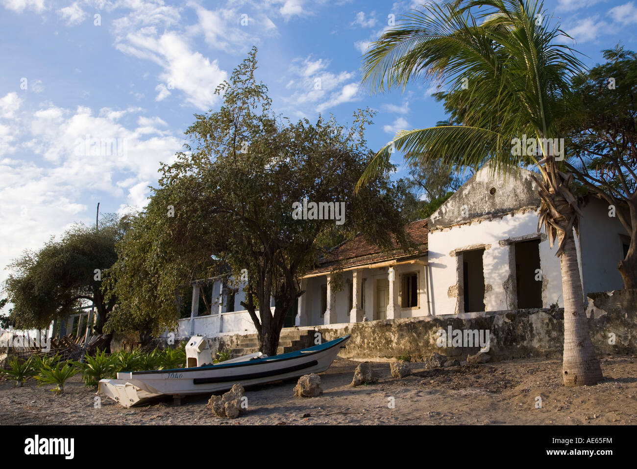 Crumbling colonial villas on Ibo Island part of the Quirimbas ...