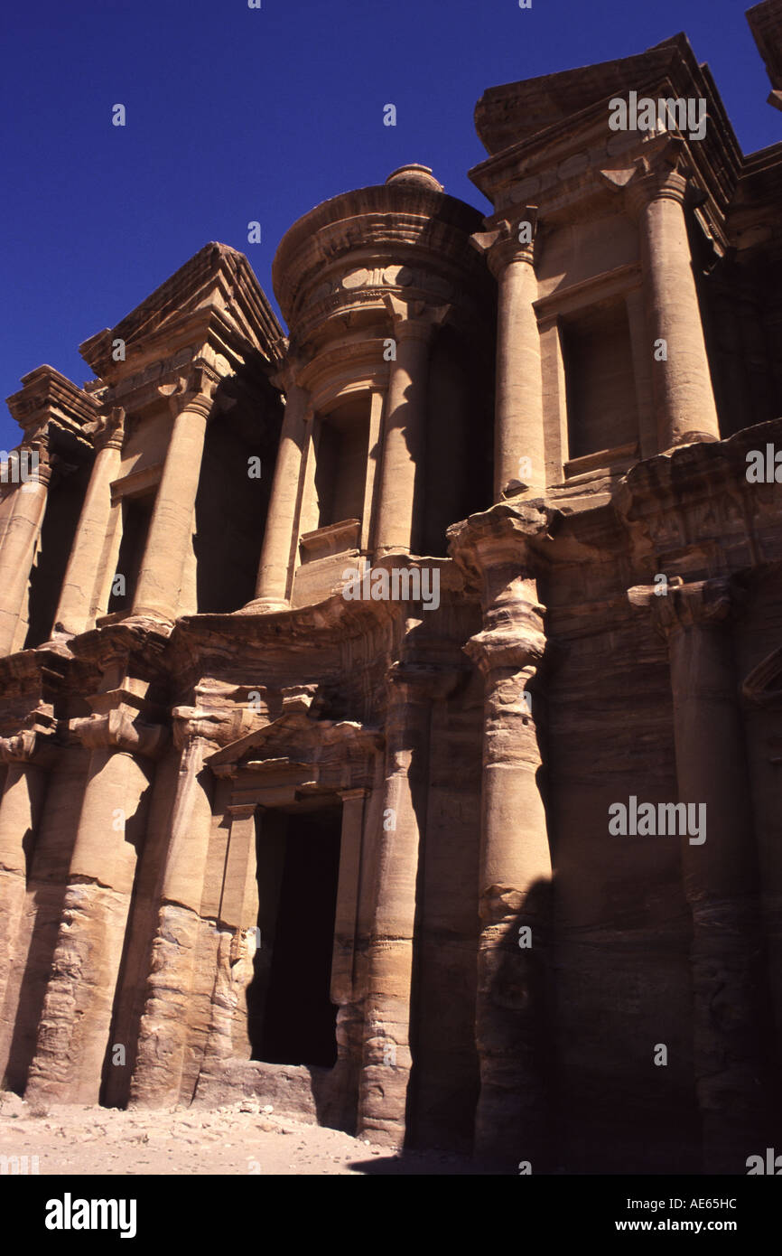 The Monastery building at Petra Jordan Stock Photo - Alamy