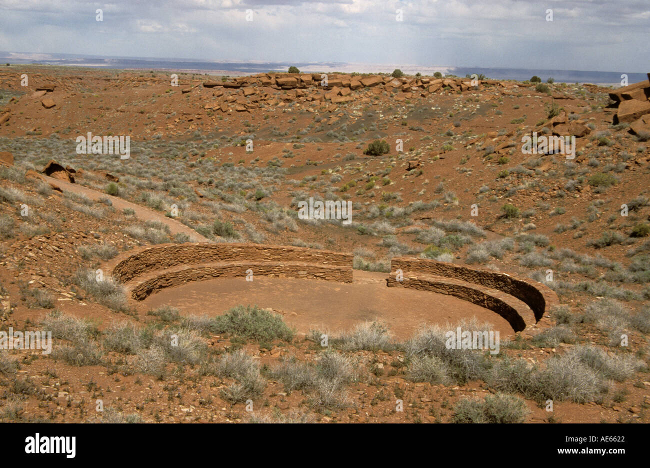 Wupatki National Monument Arizona USA Pueblo ruins amphitheatre ...