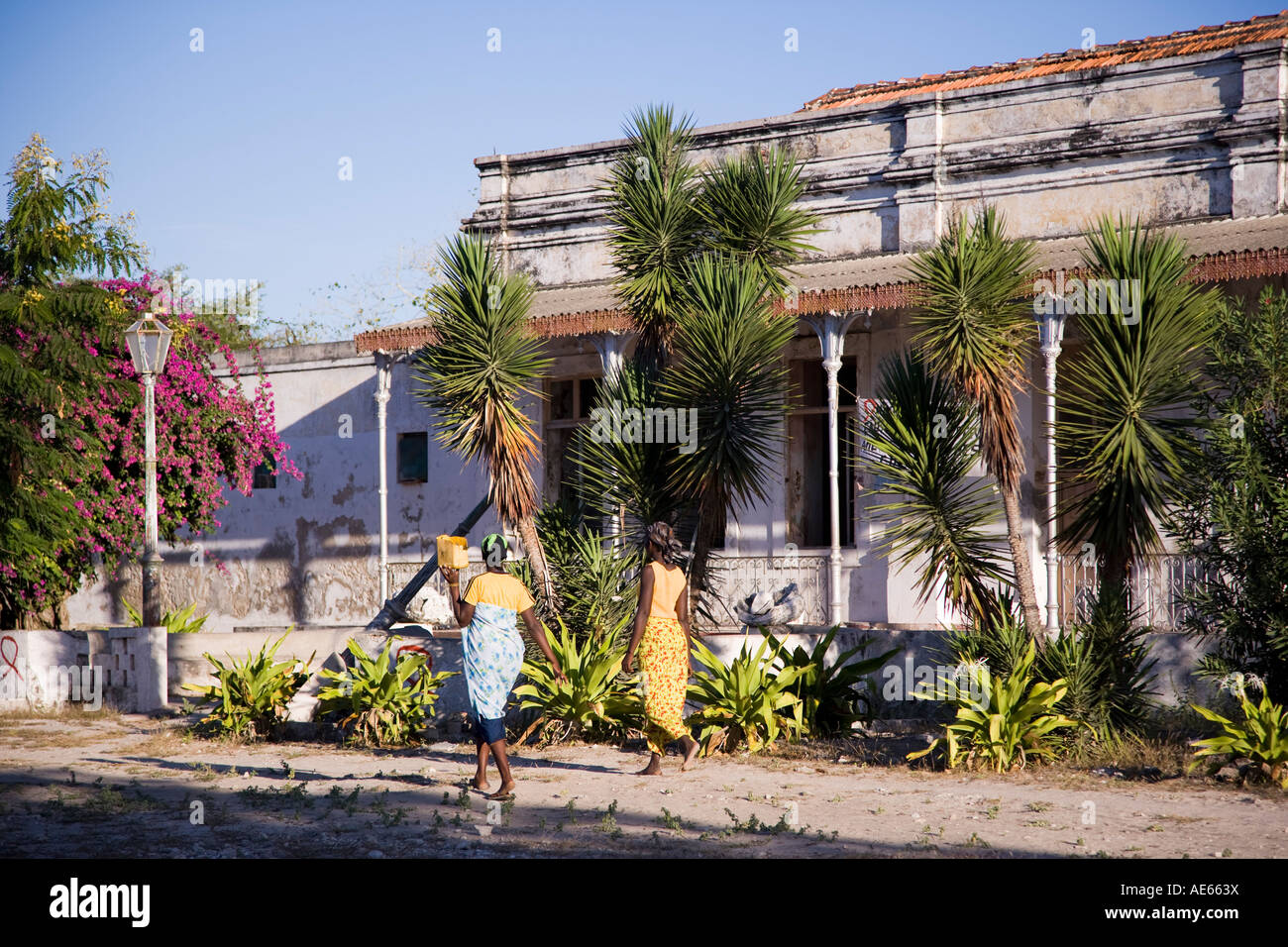 Crumbling colonial villas on Ibo Island part of the Quirimbas ...