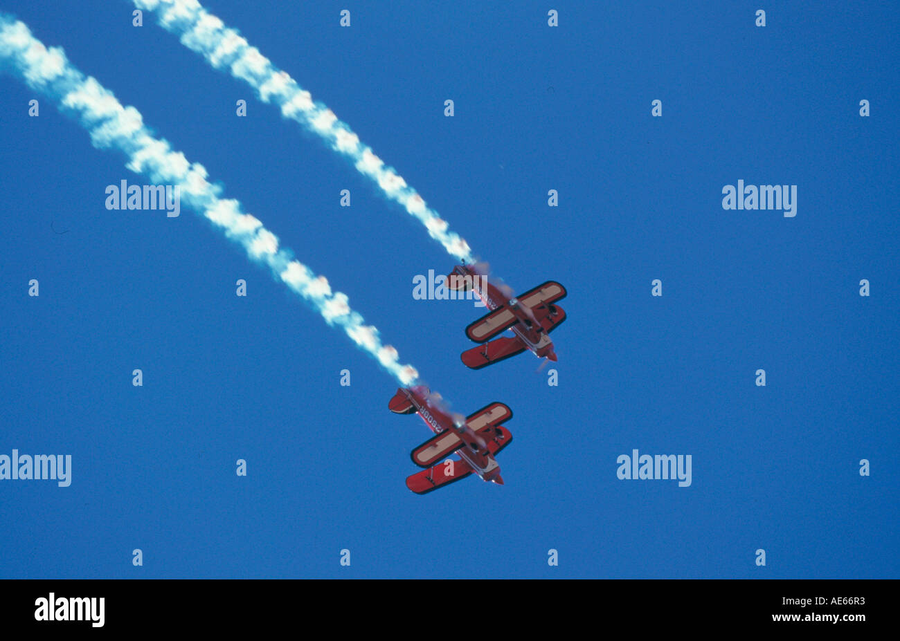 Air show with biplanes Stock Photo - Alamy