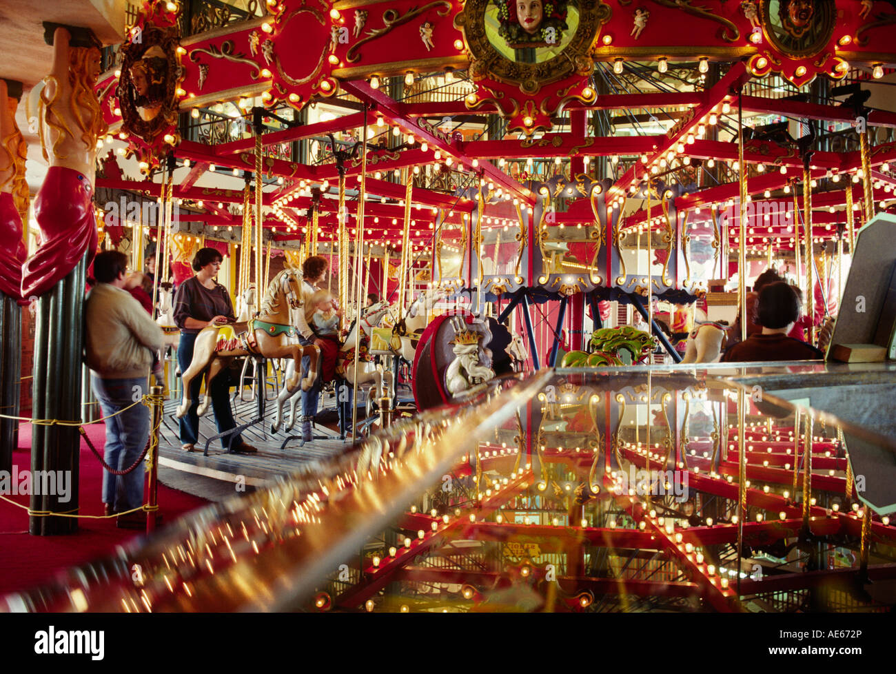 CANNERY ROW S famous CAROUSEL MONTEREY CALIFORNIA Stock Photo - Alamy