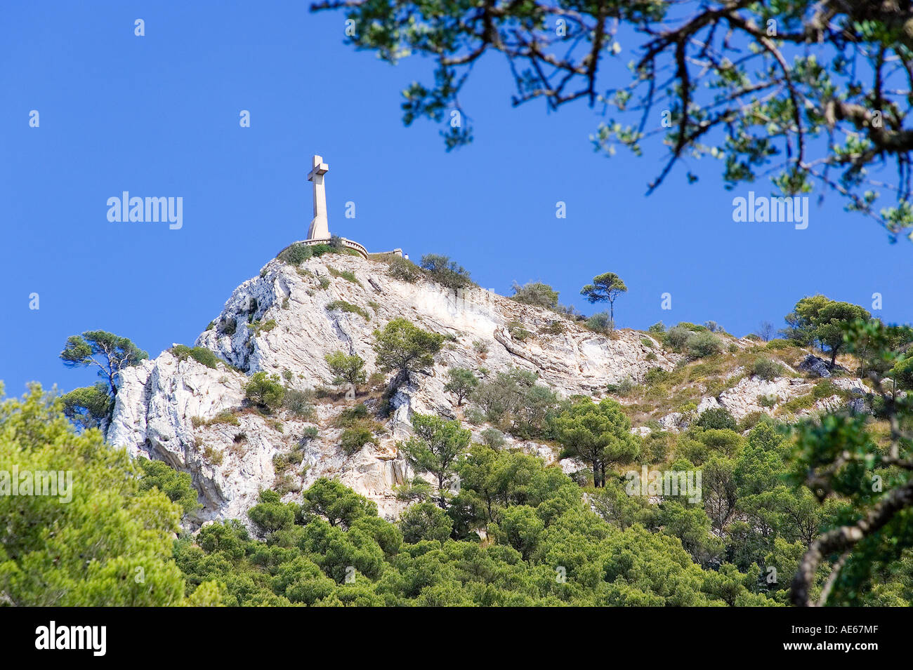 Majorca, landmark Ermita de Sant Salvador Stock Photo - Alamy