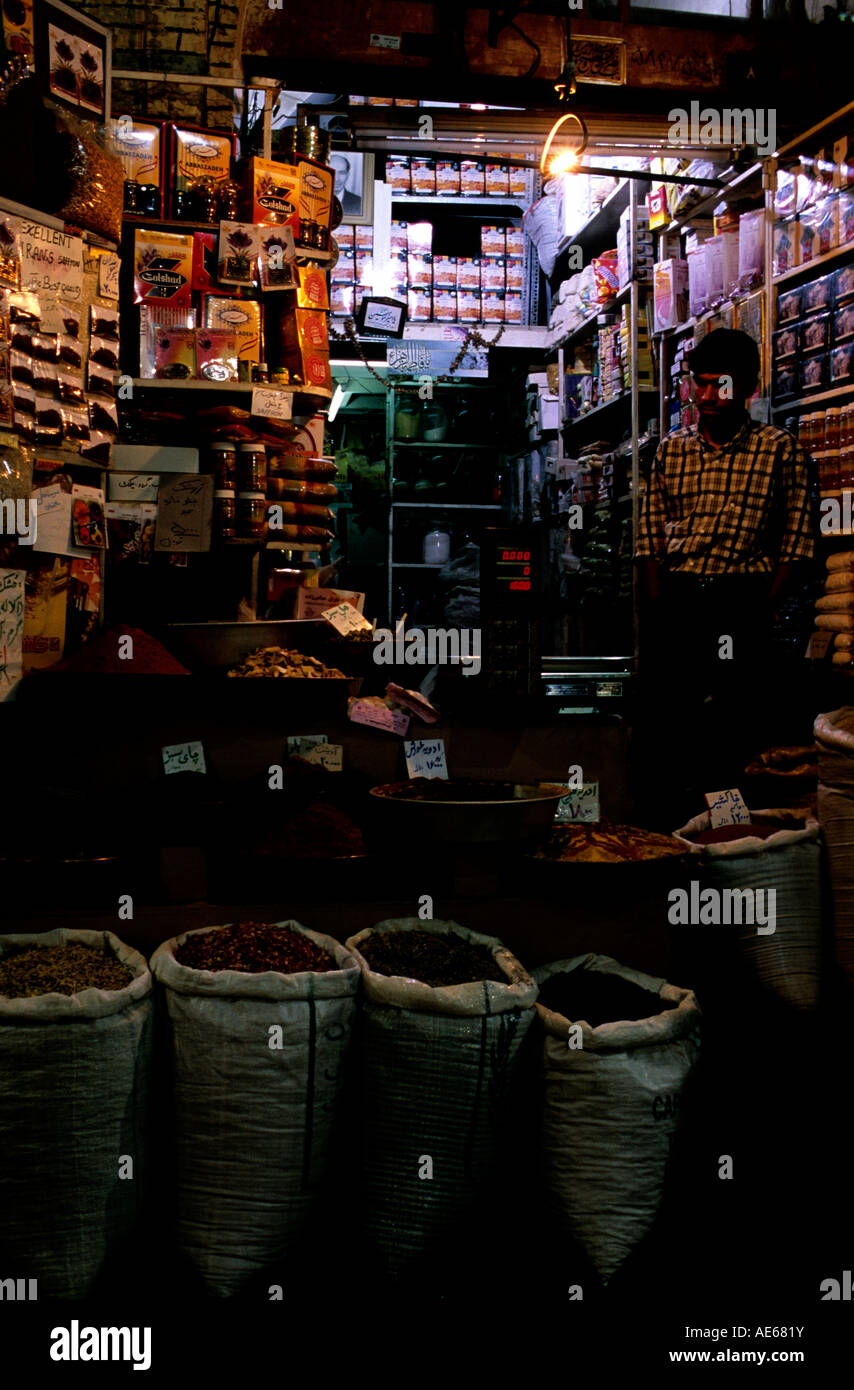 Iran: a merchant stands over his goods in the Bazar e Vakil Shiraz s ...