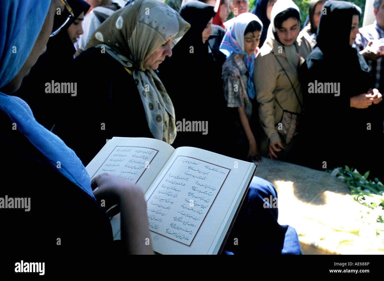 Iranian women gather at the tomb of Hafez, in Shiraz Stock Photo - Alamy