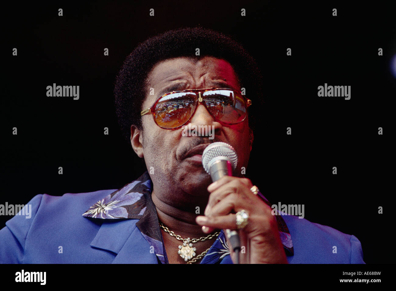 LITTLE MILTON sings with his band at the MONTEREY JAZZ FESTIVAL ...