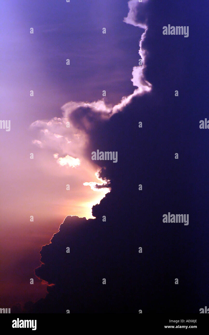 clouds in backlight Stock Photo - Alamy