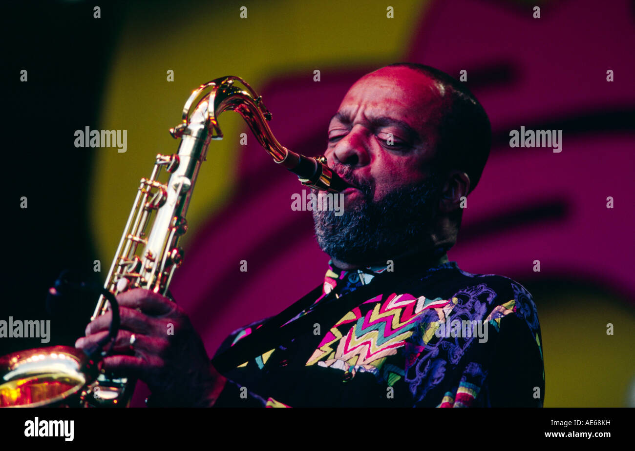 GROVER WASHINGTON playing his SAXOPHONE at the MONTEREY JAZZ FESTIVAL ...