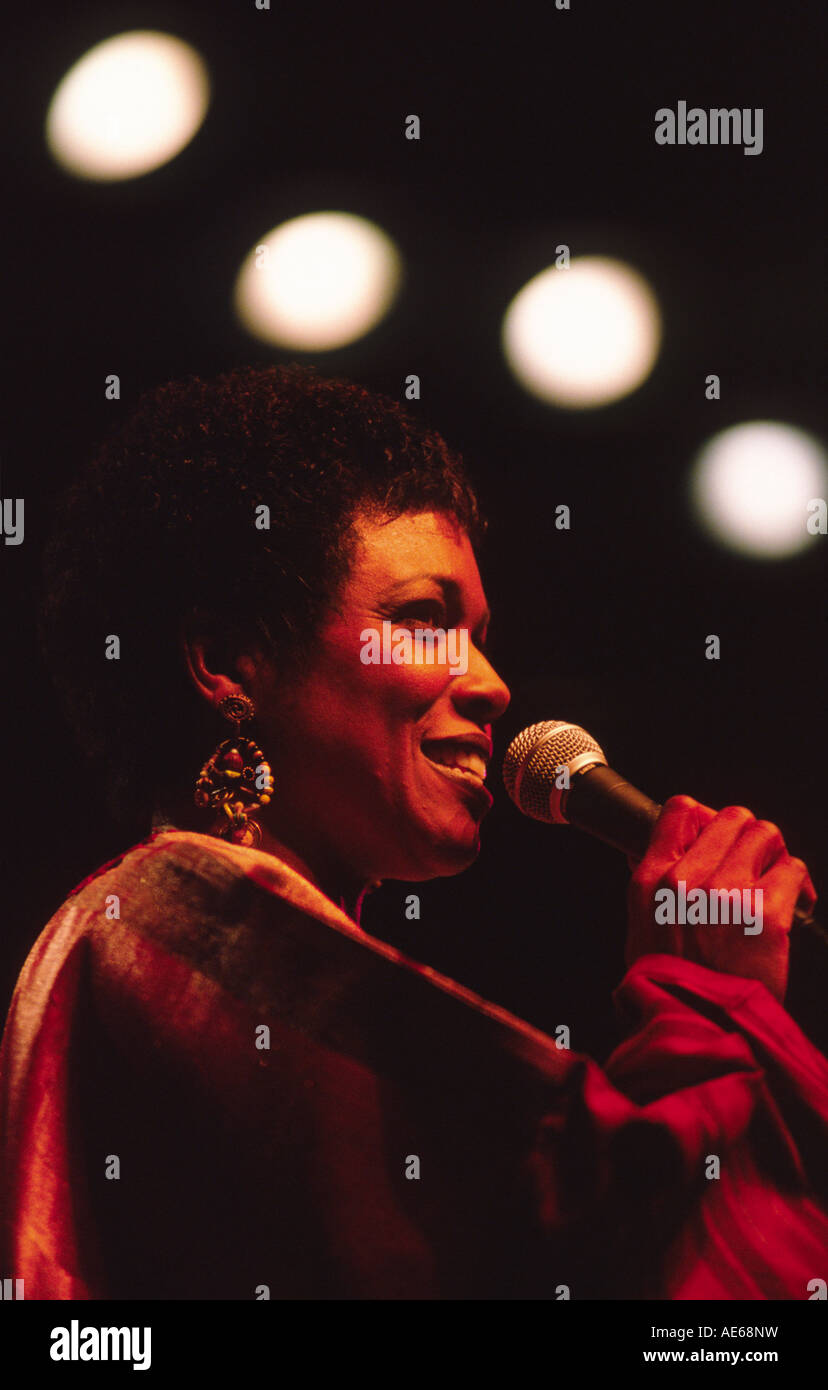 DEE DEE BRIDGEWATER pleases the crowd while singing with the MONTEREY ...