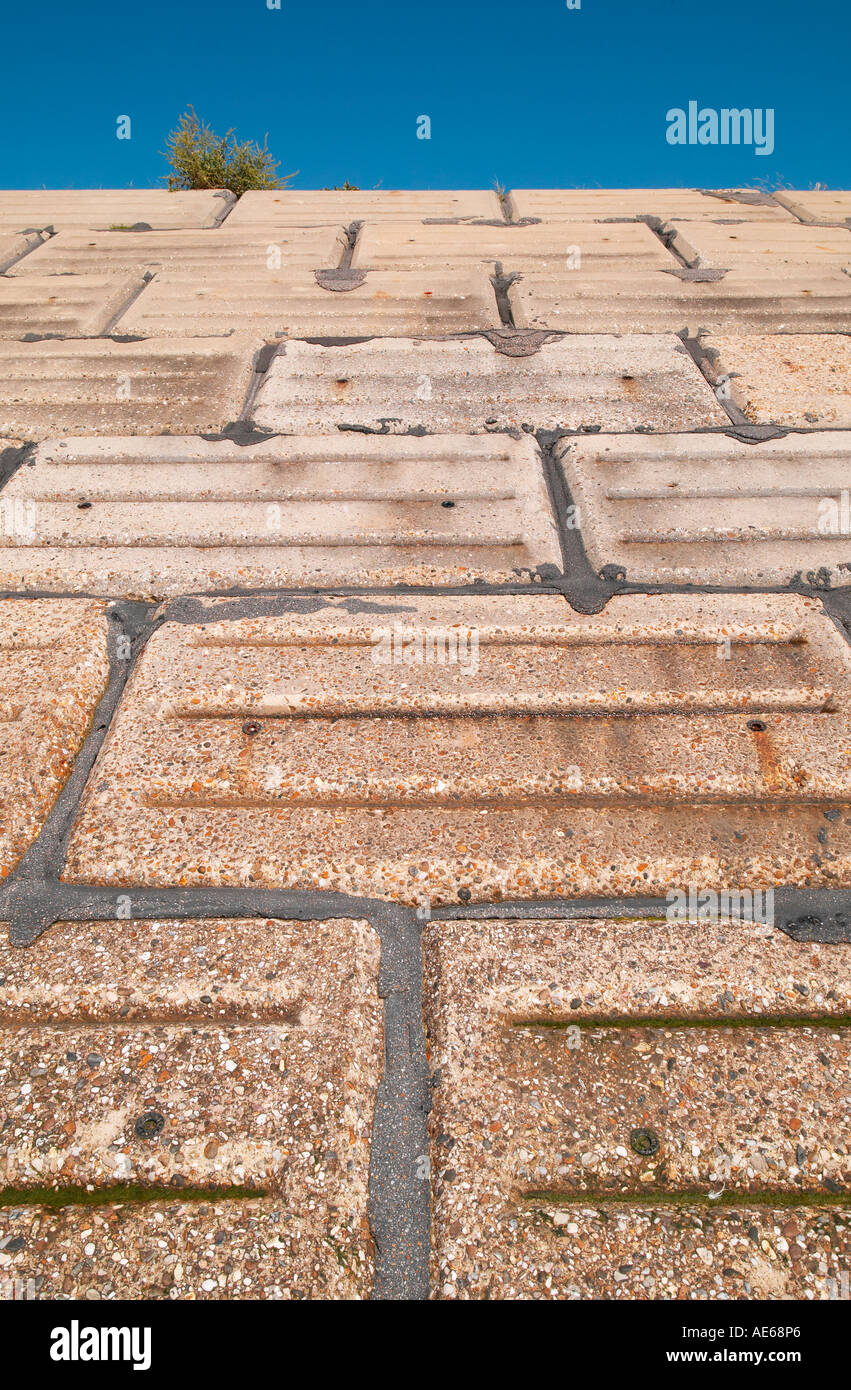 seawall mersea island Stock Photo - Alamy