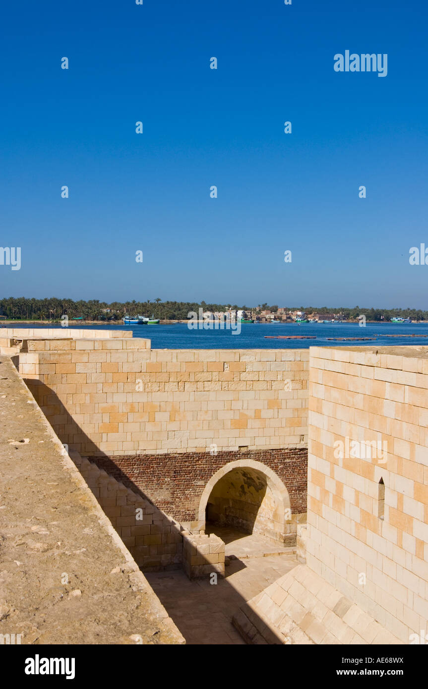 walls of Qaytbay Fort, Rosetta, Egypt Stock Photo - Alamy