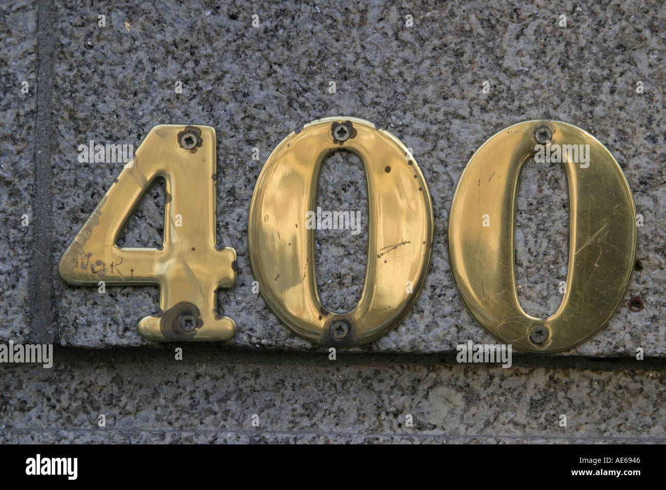 Number Four Hundred Stock Photo - Alamy