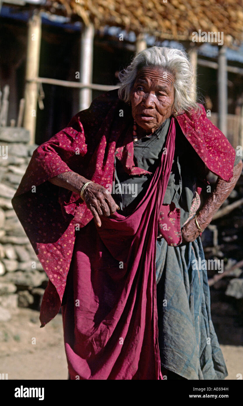 Trek nepal senior hi-res stock photography and images - Alamy