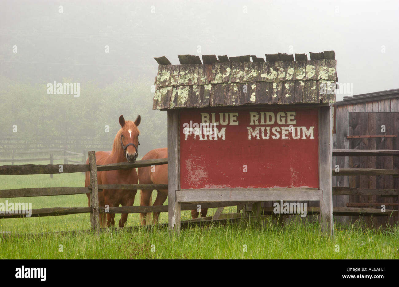 Blue Ridge Farm Museum Sign Ferrum College Virginia USA Stock Photo - Alamy
