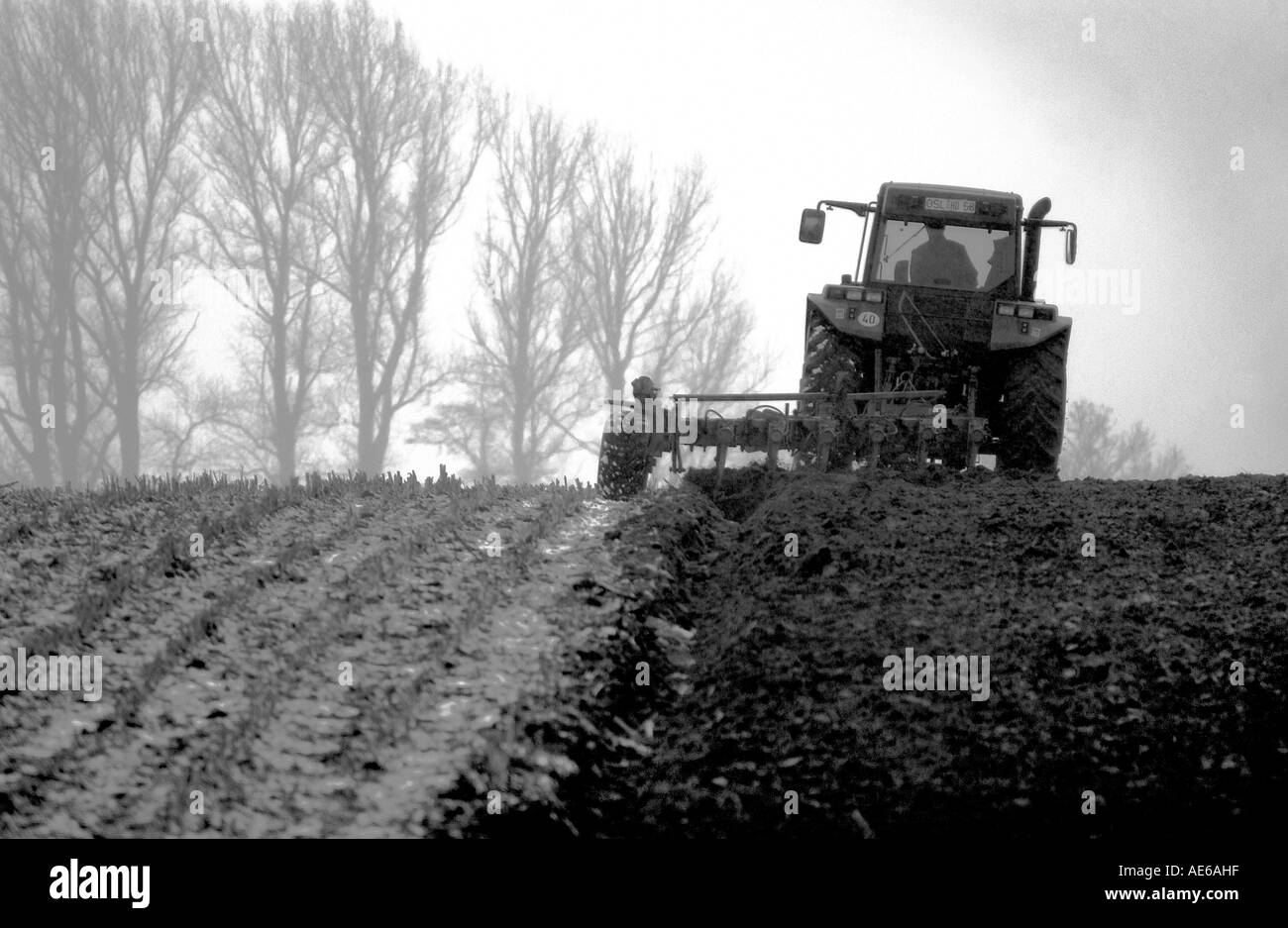 Field agriculture work job Black and White Stock Photos & Images - Alamy
