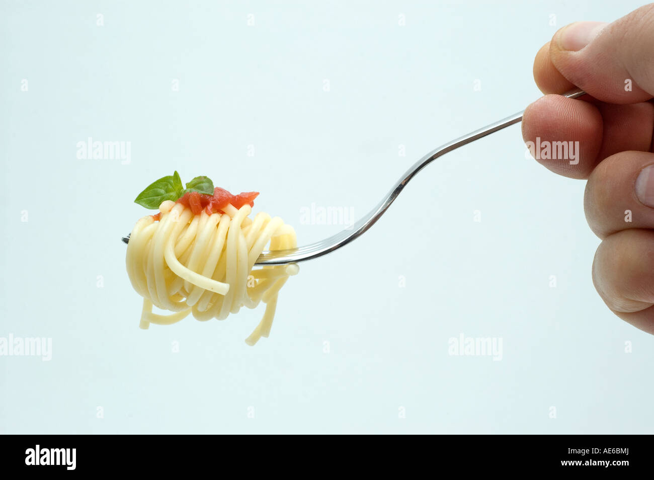 spaghetti pasta on the fork Stock Photo - Alamy
