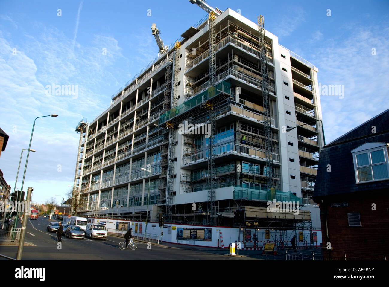Image of a city construction site in Nottingham England Stock Photo - Alamy
