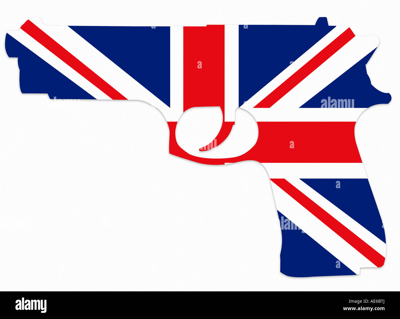 Gun shape Cut Out Stock Images & Pictures - Alamy