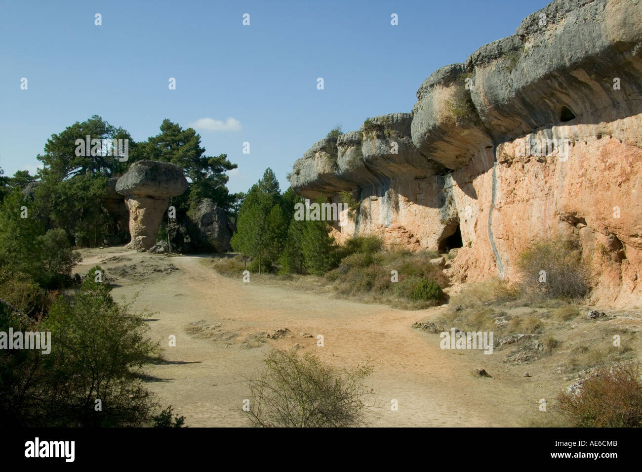 La Ciudad Encantada, karst limestone outcrop park, New Castile ...