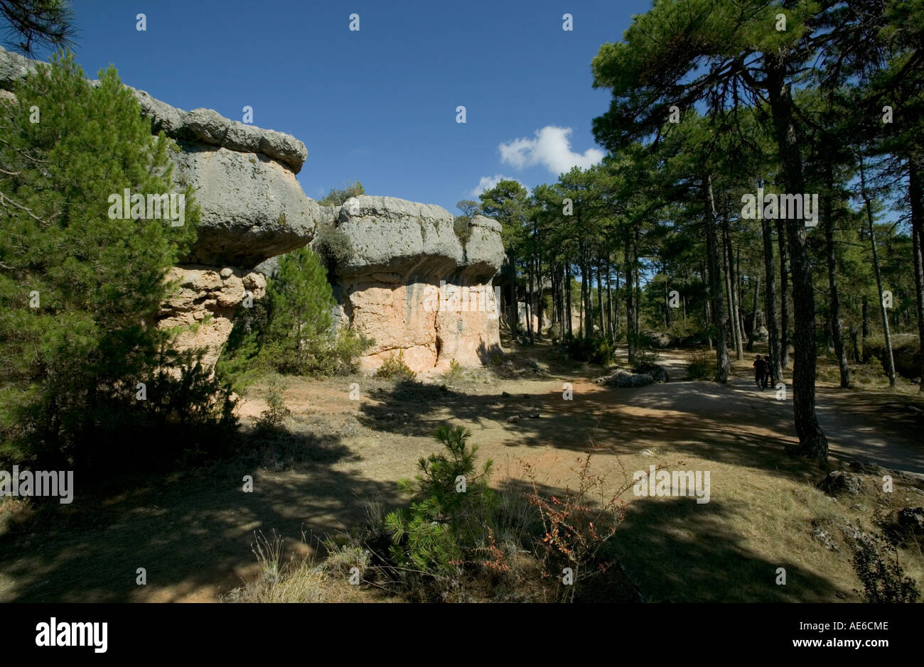La Ciudad Encantada, karst limestone outcrop park, New Castile ...