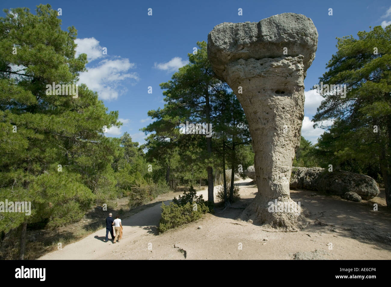 La Ciudad Encantada, karst limestone outcrop park, New Castile ...