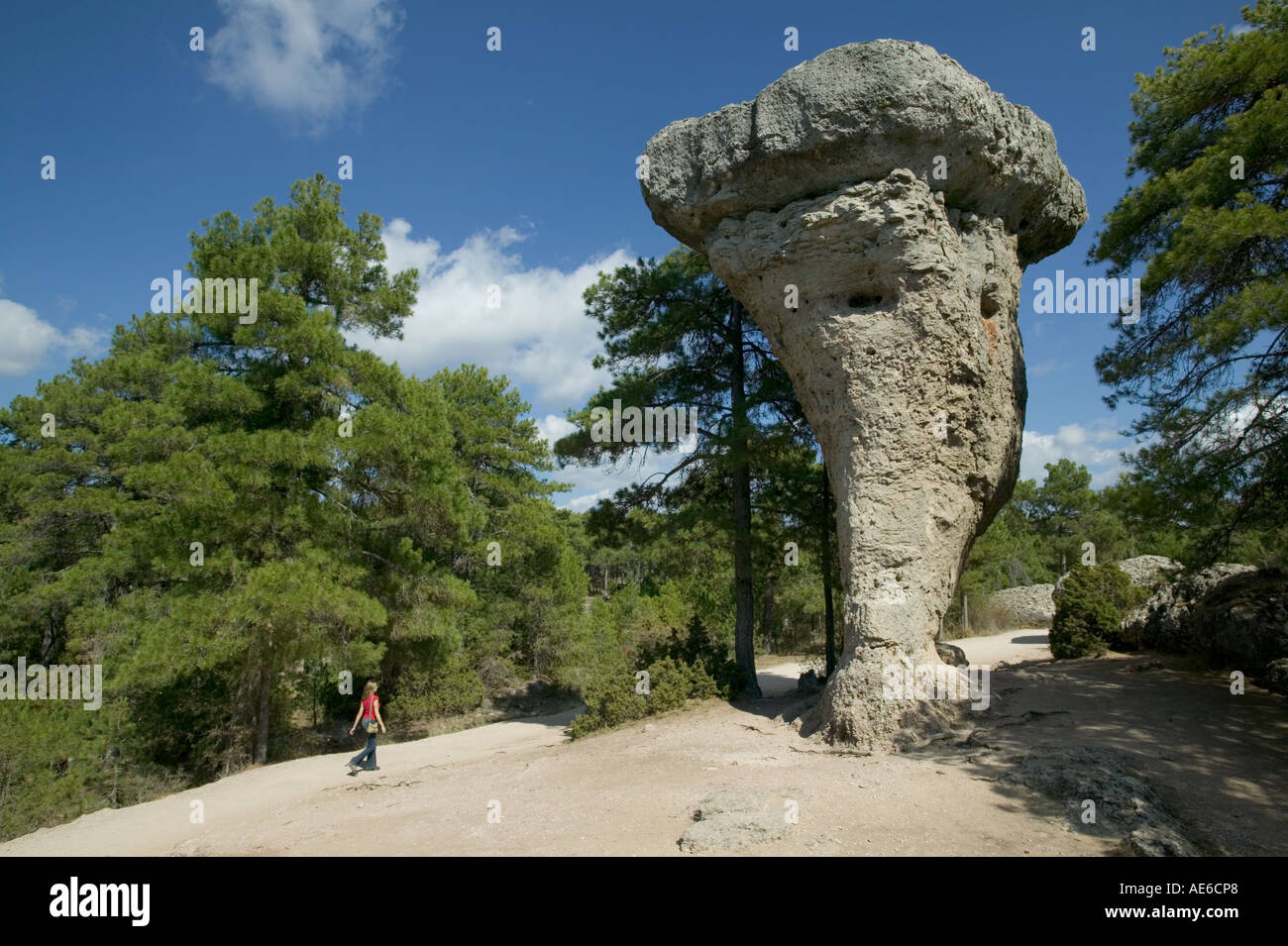 La Ciudad Encantada, karst limestone outcrop park, New Castile ...