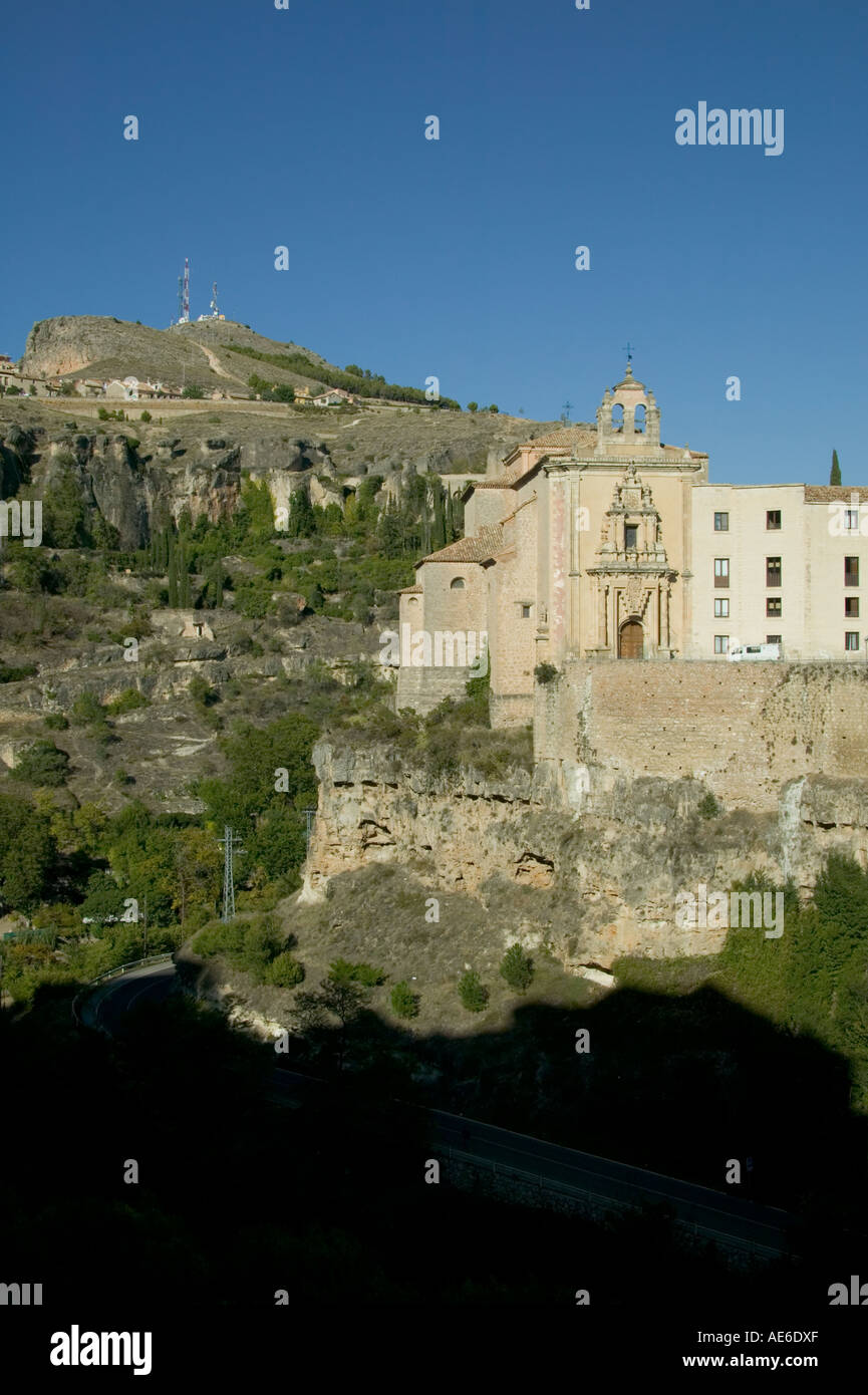 Parador Nacional de Cuenca from Puente de San Pablo, New Castile ...