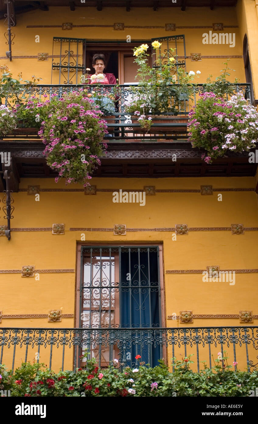 Colorful streets of Seville Spain Stock Photo - Alamy