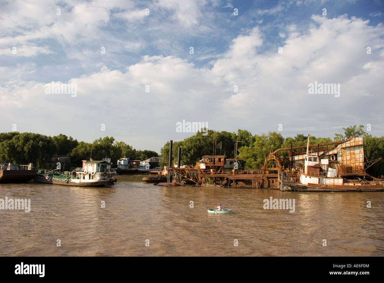 Navigating the Delta del Tigre, Argentina Stock Photo - Alamy