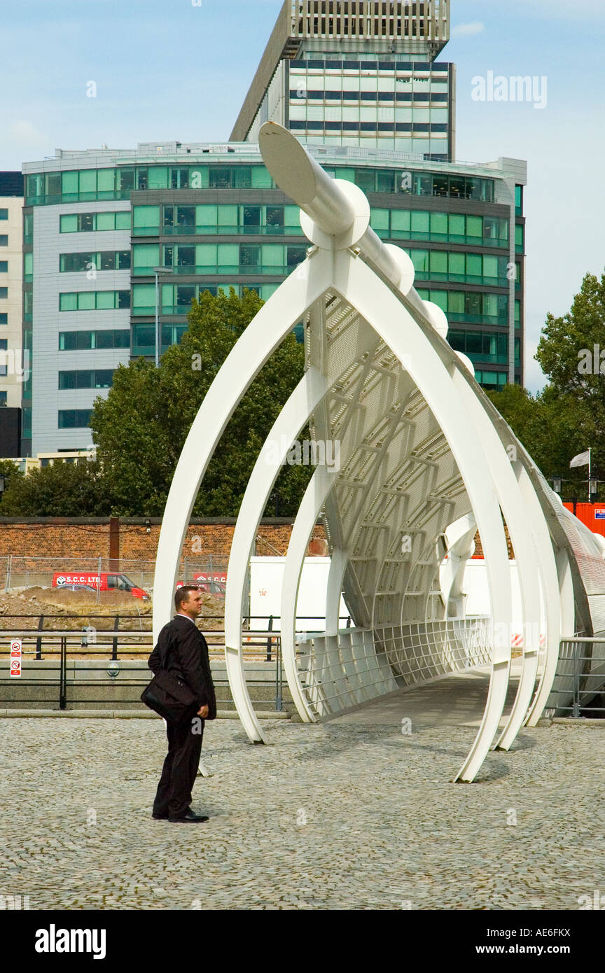 Princes Dock Bridge, designed by Ian Wroot. Liverpool, Merseyside ...