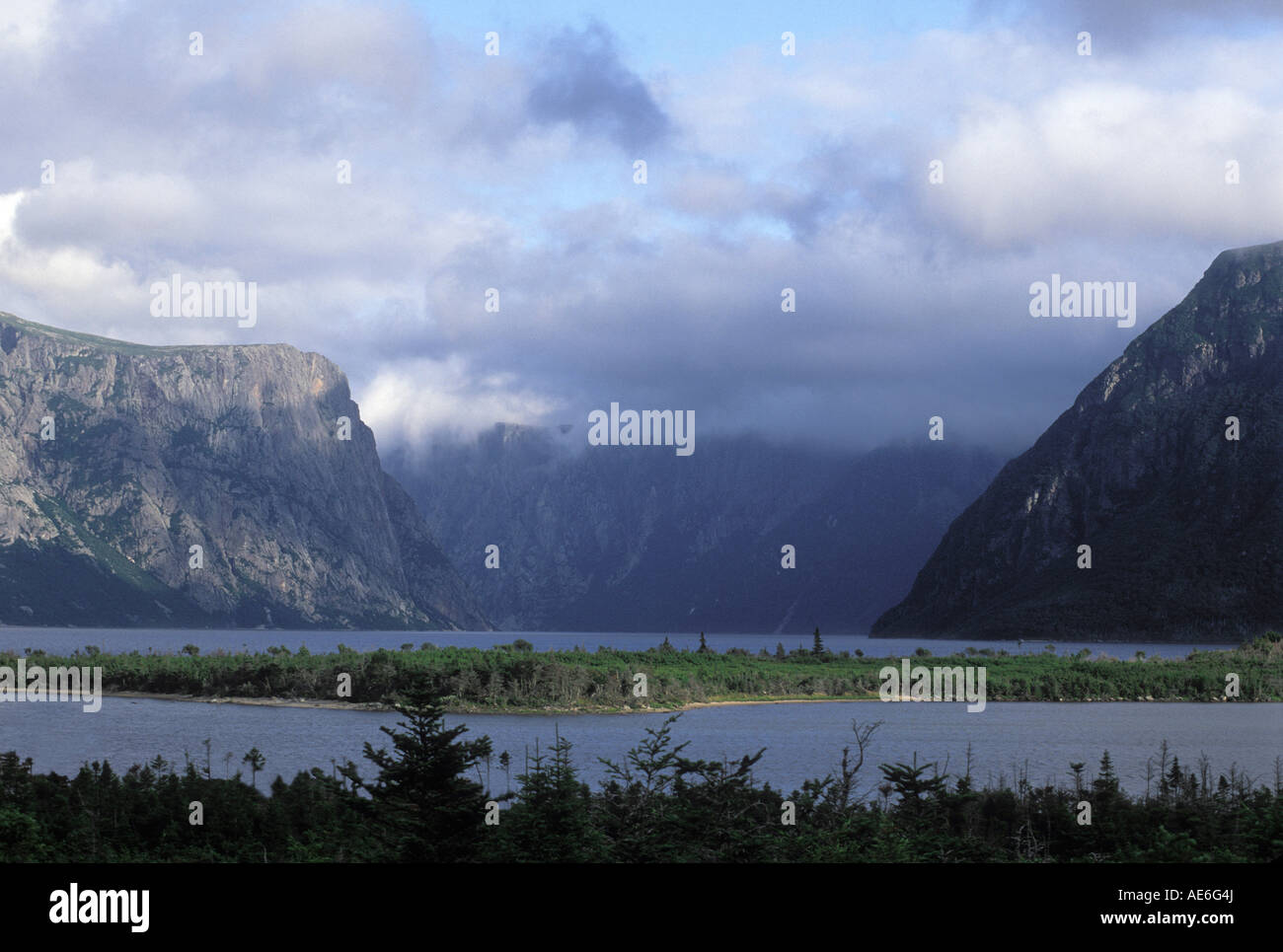 Western Brook Pond Newfoundland Canada Stock Photo - Alamy