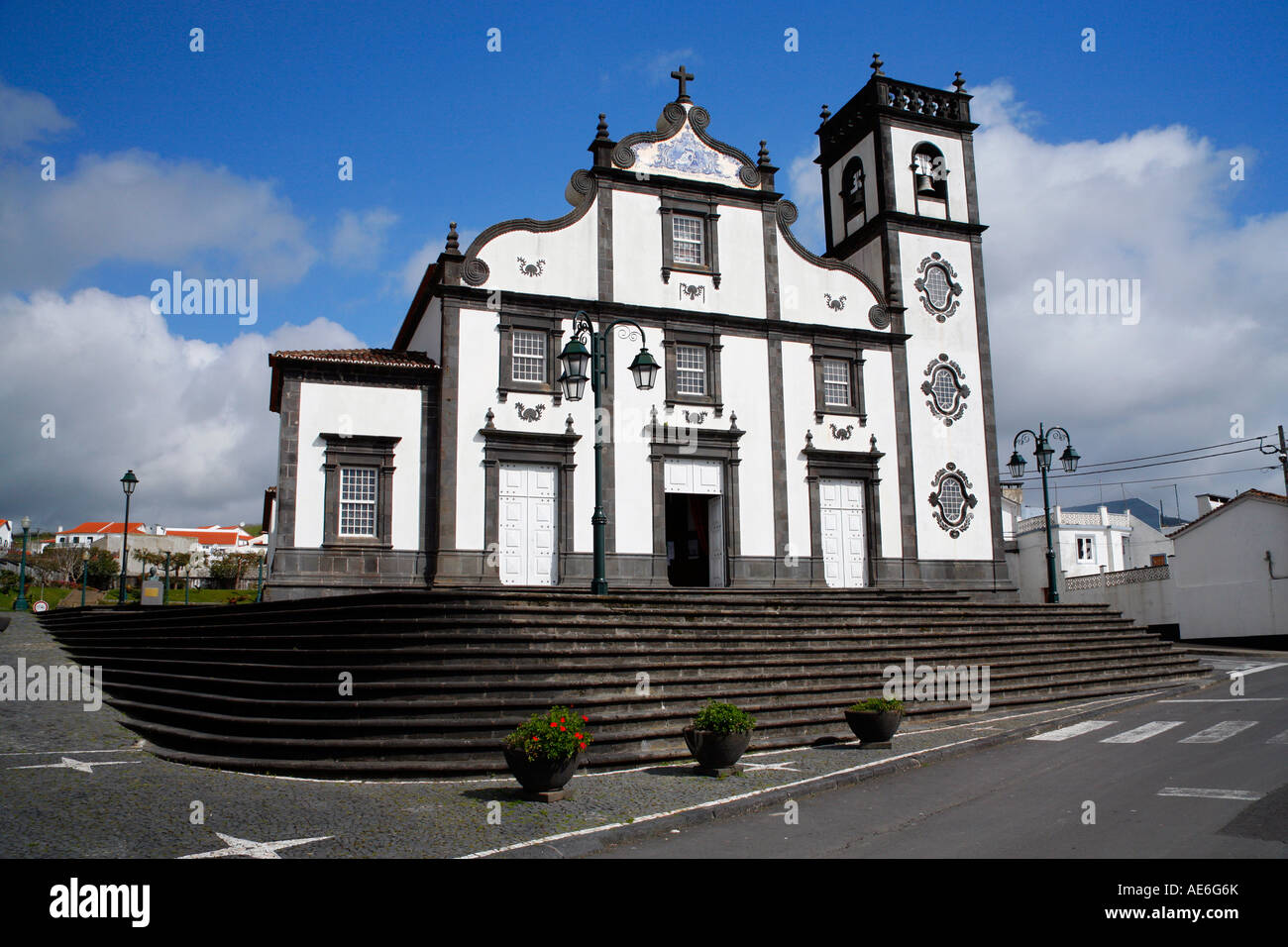 Church in Azores islands, Portugal Stock Photo - Alamy