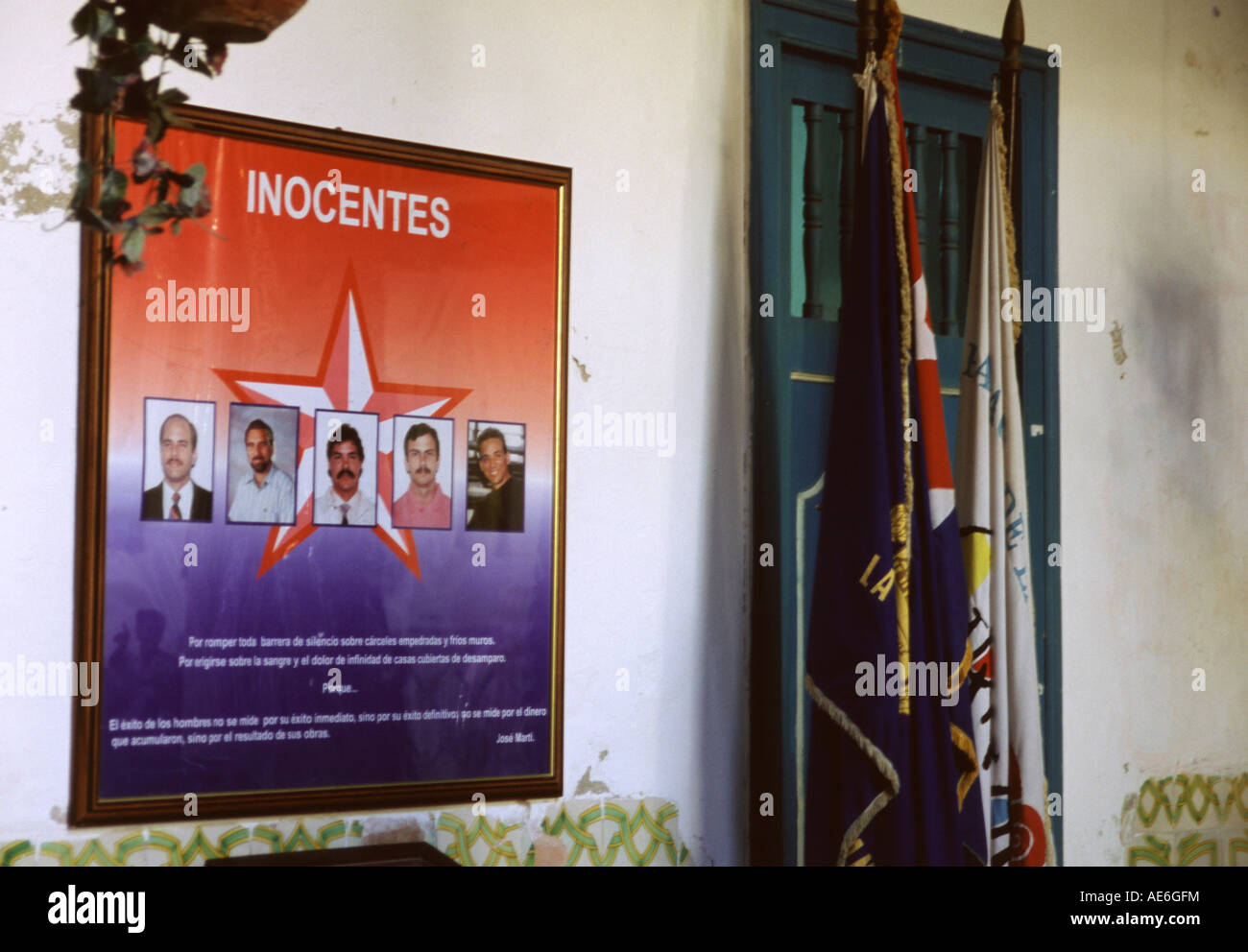 This political poster claims for the liberation of five Cuban ...
